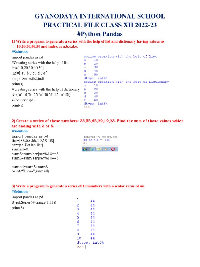 Practical File Question 28.09.2022 | PDF | Data Management | Databases