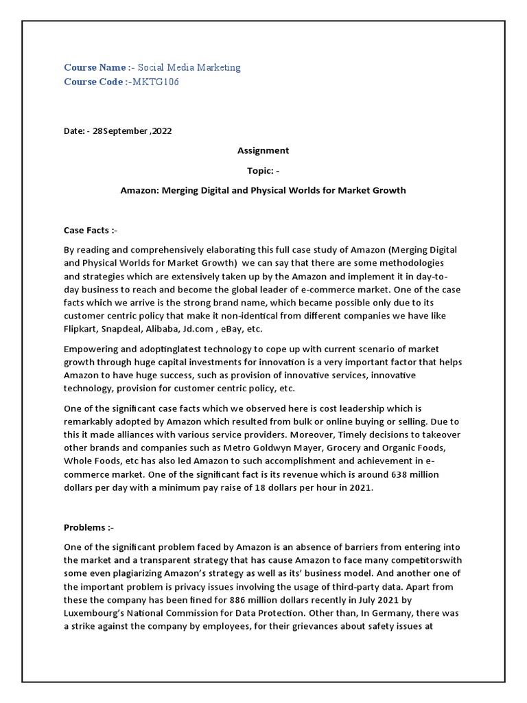 Social Media Marketing Assignment | PDF | E Commerce | Privacy