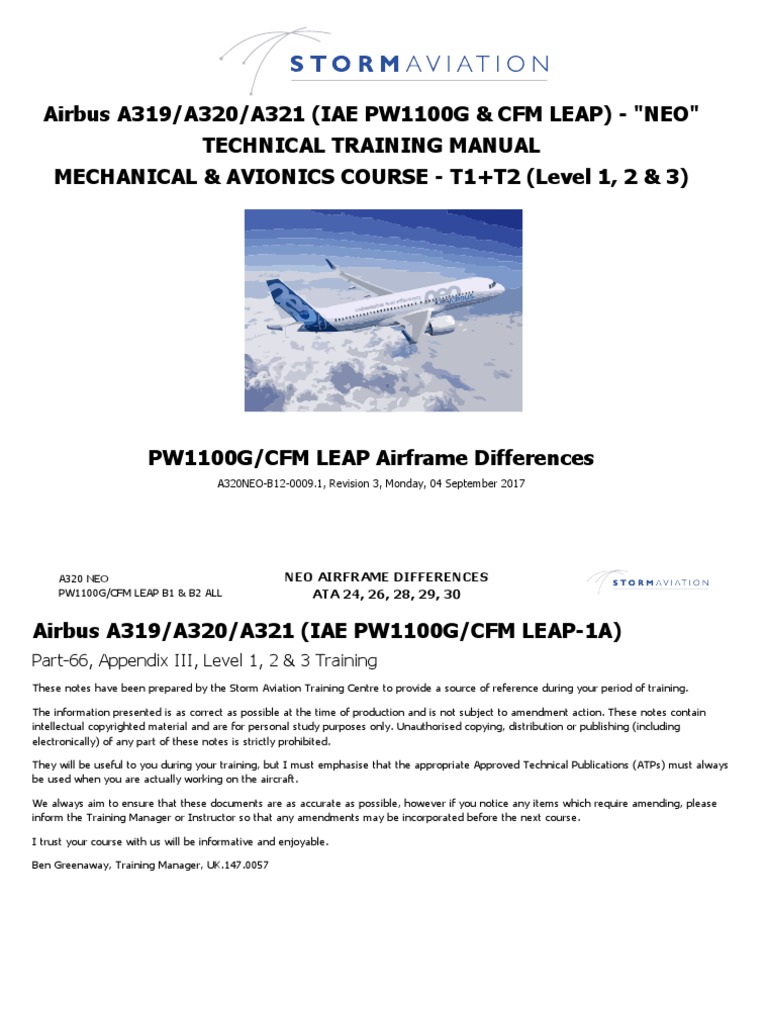 A320NEO-B12-0009.1, NEO AF Diffs, R3 040917 | PDF | Machines ...