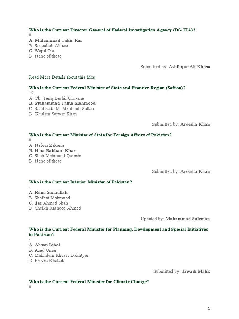 Who Is The Current Director General of Federal Investigation Agency ...