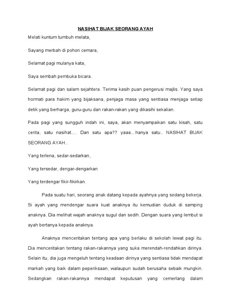 Nasihat Bijak Seorang Ayah Pdf