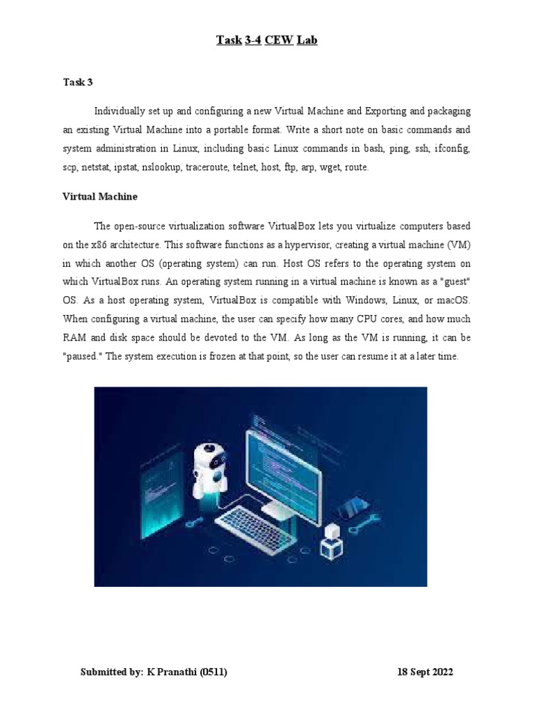 CEW Pranathi K (0511) - Task 3,4 | PDF | Computer Network | Operating System