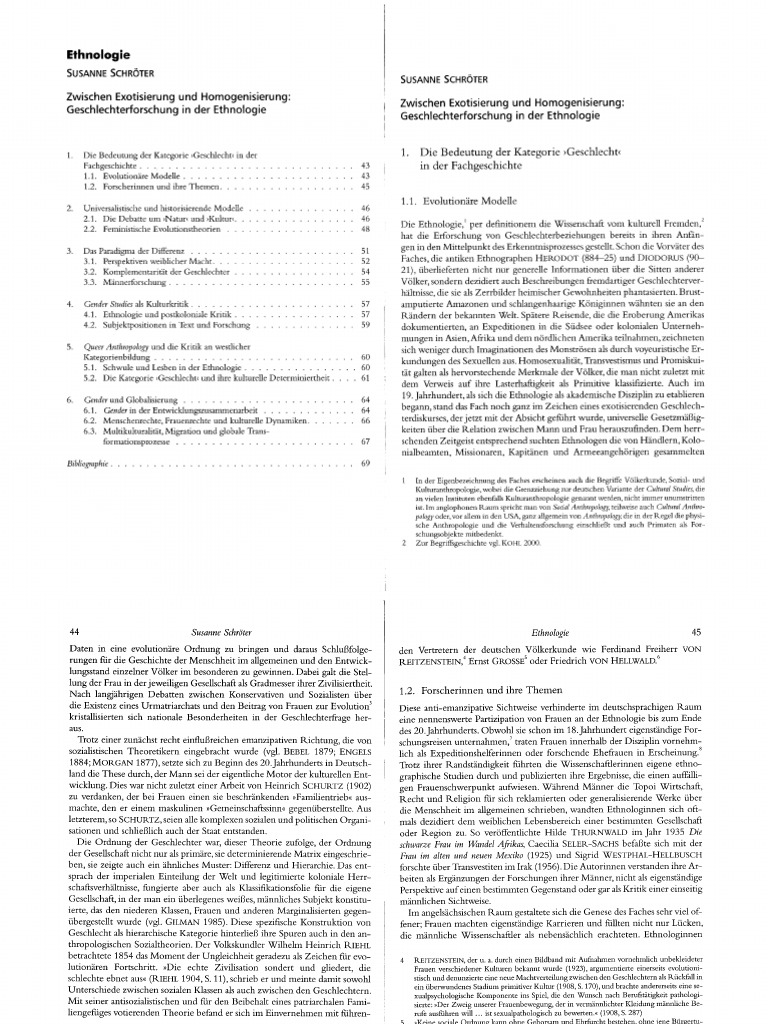 Schröter, Susanne - Zwischen - Exotisierung - Und - Homogenisierung - Geschlechterforschung - in ...