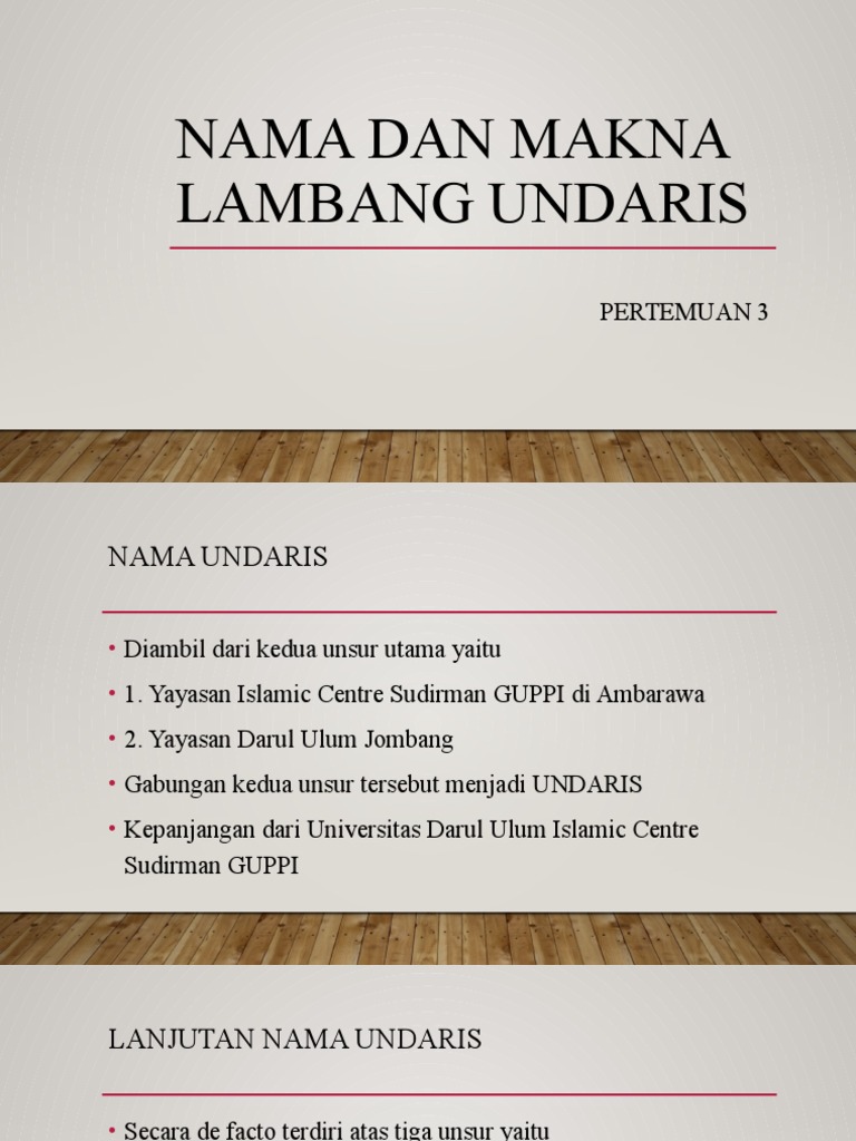 Nama Dan Makna Lambang Undaris | PDF | Agama & Spiritualitas