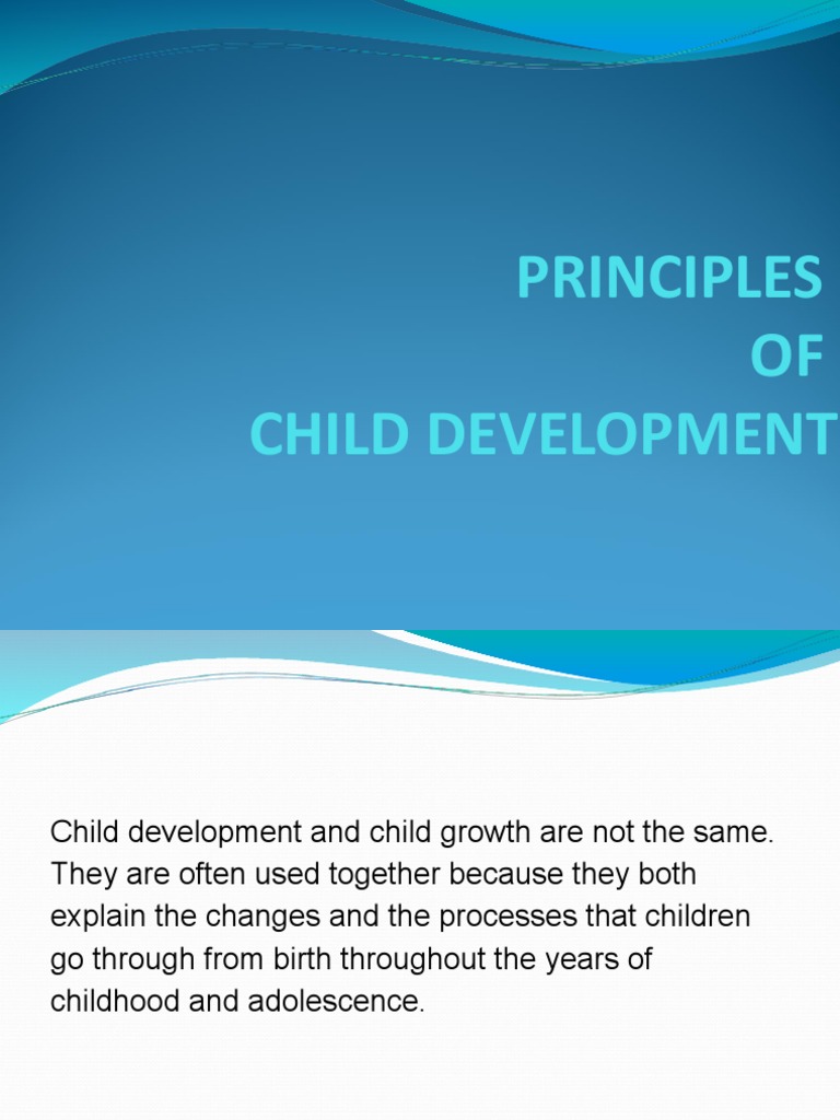 Principles of Child Development | PDF | Child Development | Memory