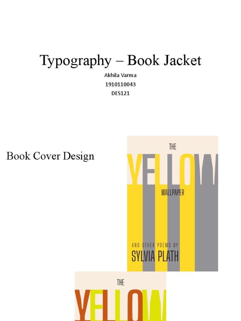 Graphic Design Assignment, Typography - Book Jacket | PDF