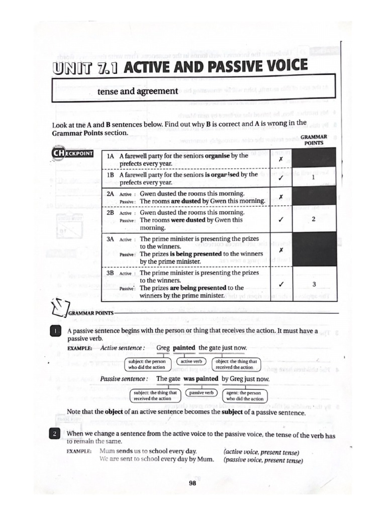 Unit 7.1 Active and Passive Voice | PDF