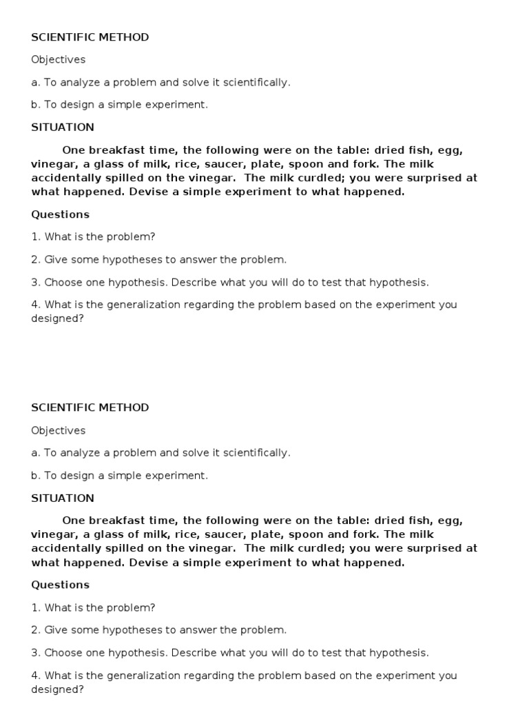 Scientific Method | PDF