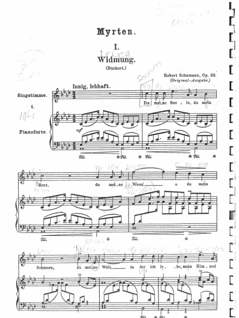 Widmung Schumann | PDF