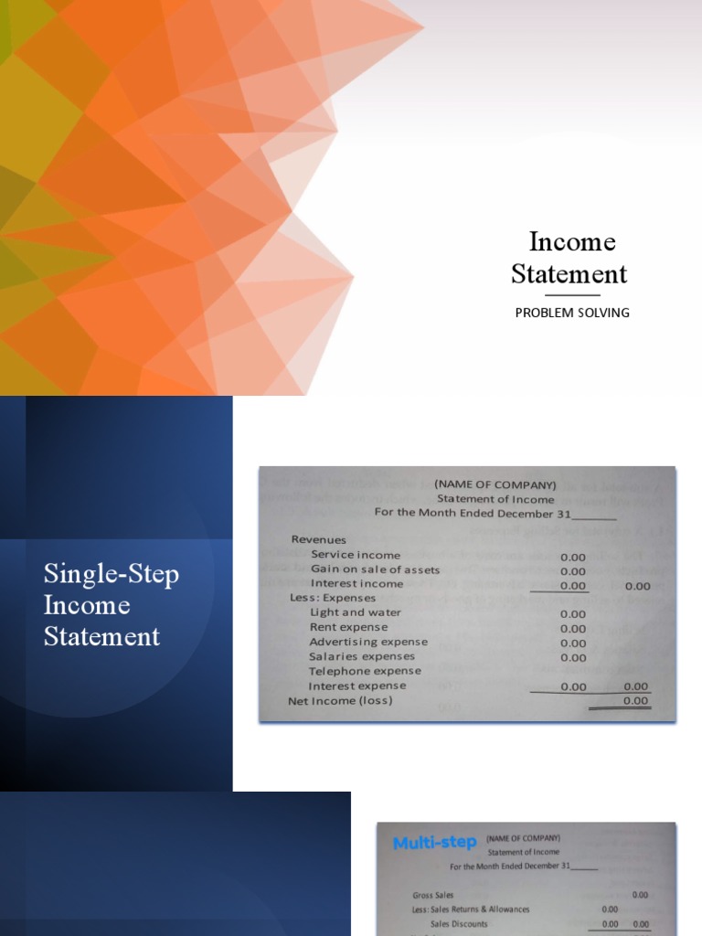 Sari-Sari Store Income Statement Example | PDF | Expense | Revenue