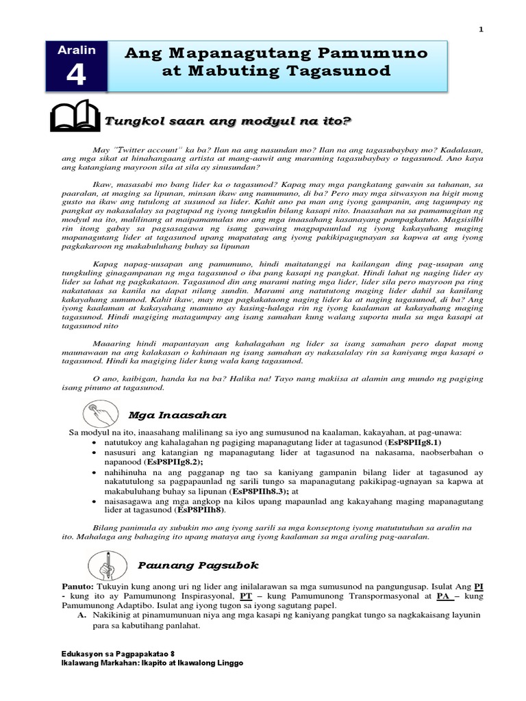 ESP 8 Q2 Weeks 7 8 | PDF