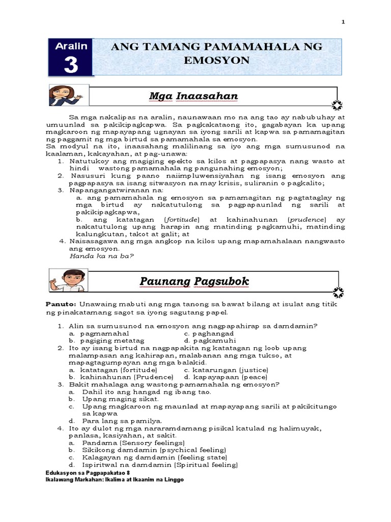 ESP 8 Q2 Weeks 5 6 | PDF