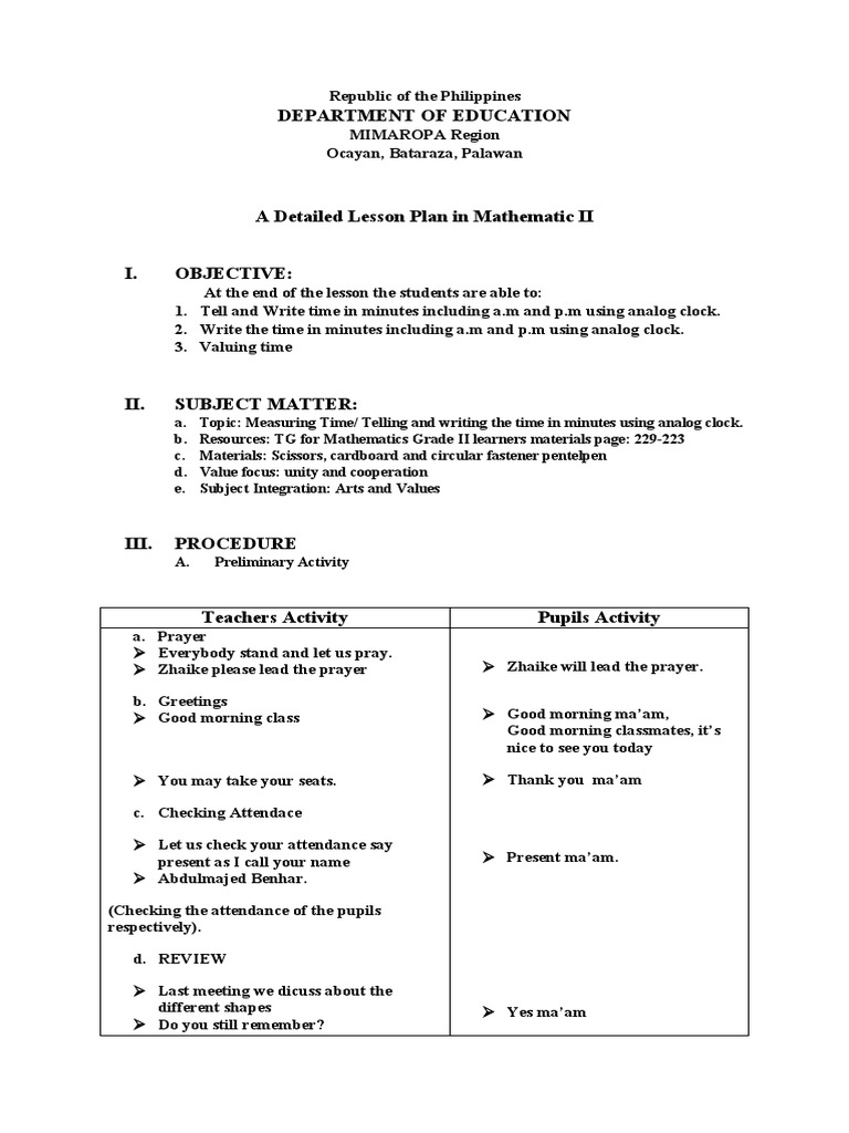 LESSON PLAN CAPALES-1 - For Merge | PDF | Lesson Plan