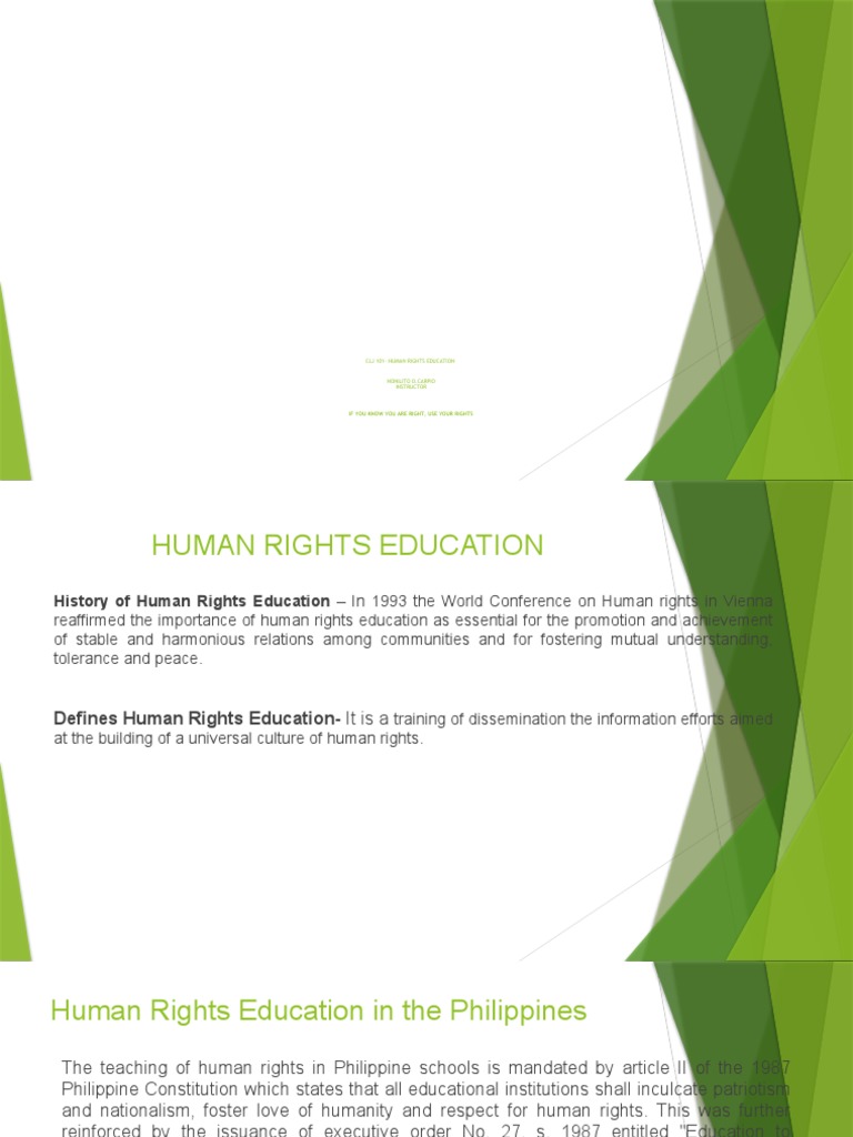 Human Rights Education Power Point Lecture 2021 22 | PDF | Human Rights ...