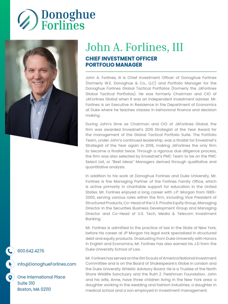Donoghue-Forlines Investment Team Bios | PDF | Hedge Fund | Investment ...