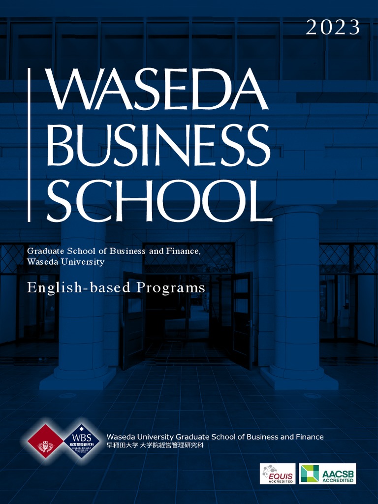 Waseda Business School Programs Guide 2023 | PDF | Master Of Business Administration | Strategic ...