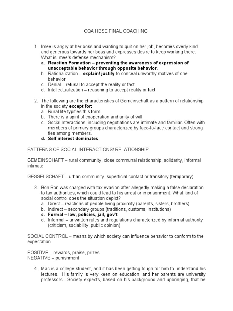 Hbse Final Coaching | PDF | Id | Deviance (Sociology)