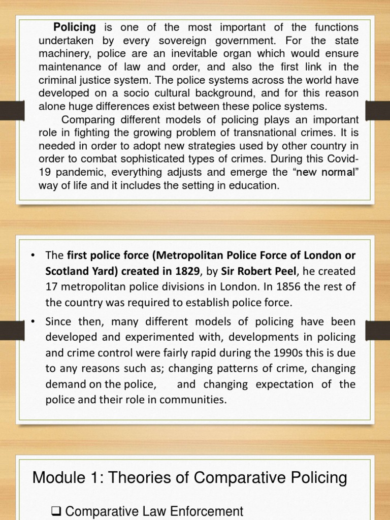 Comparative Models in Policing Systems | PDF | Police | Witness