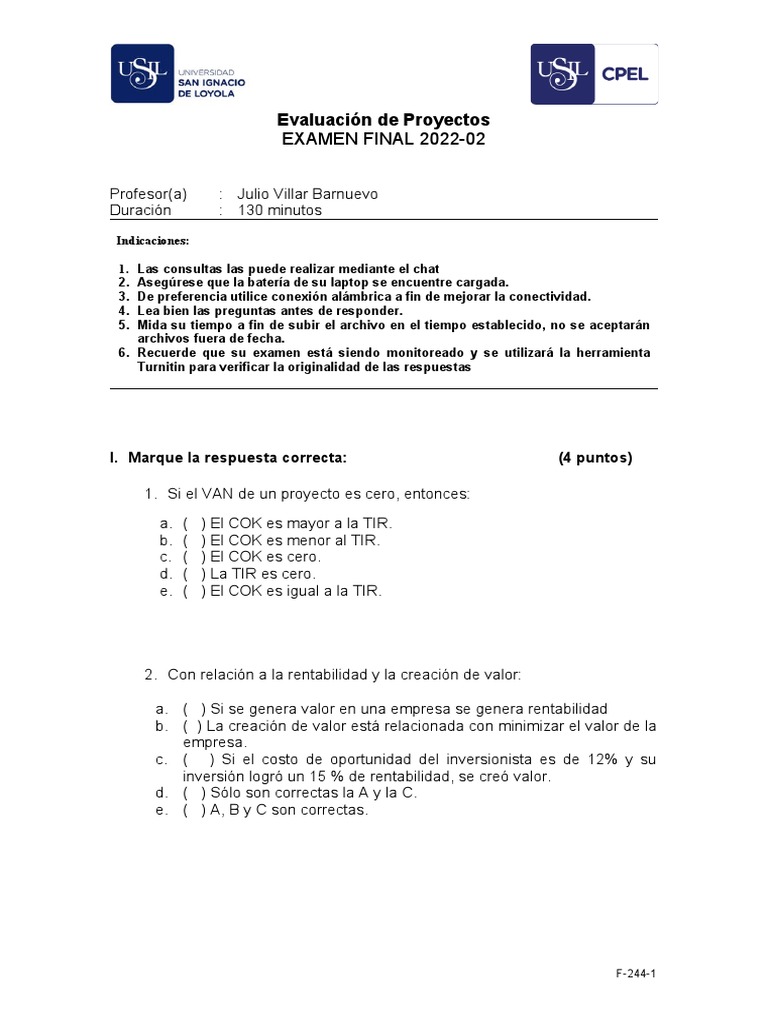 Ef Eva 22-2-2 | PDF | Flujo de efectivo | Economía Financiera