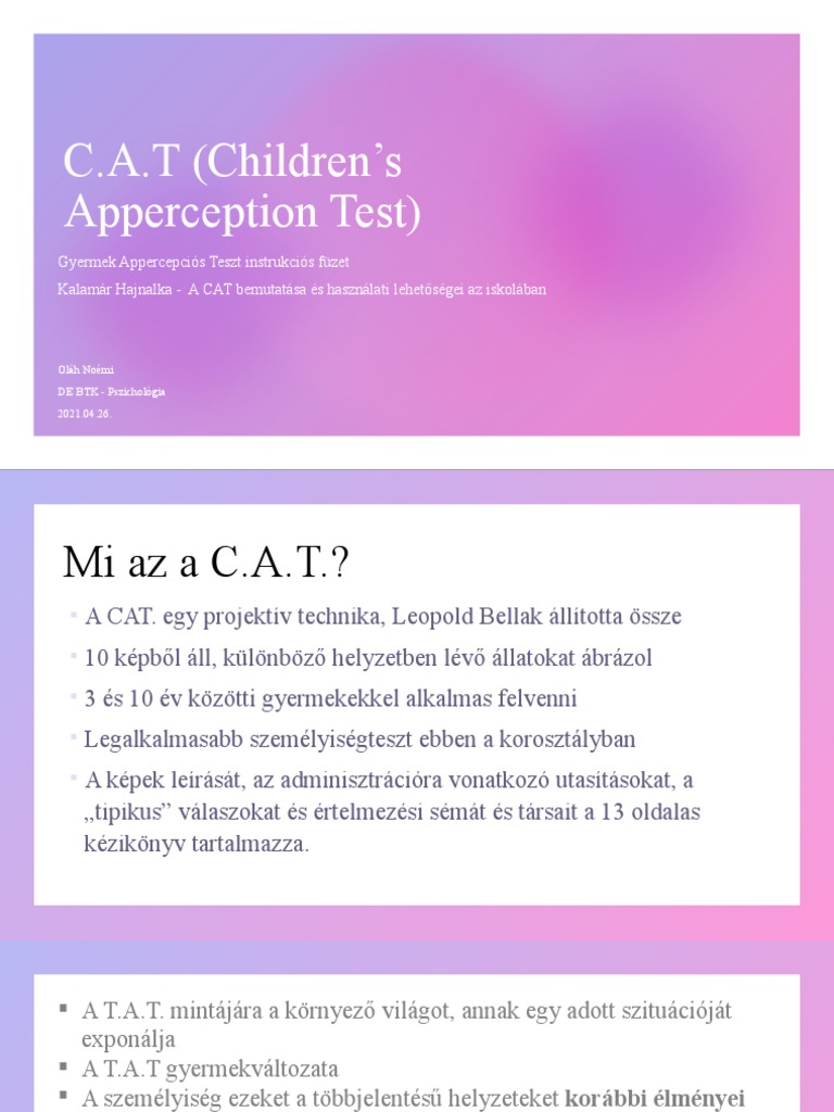 Cat Teszt | PDF