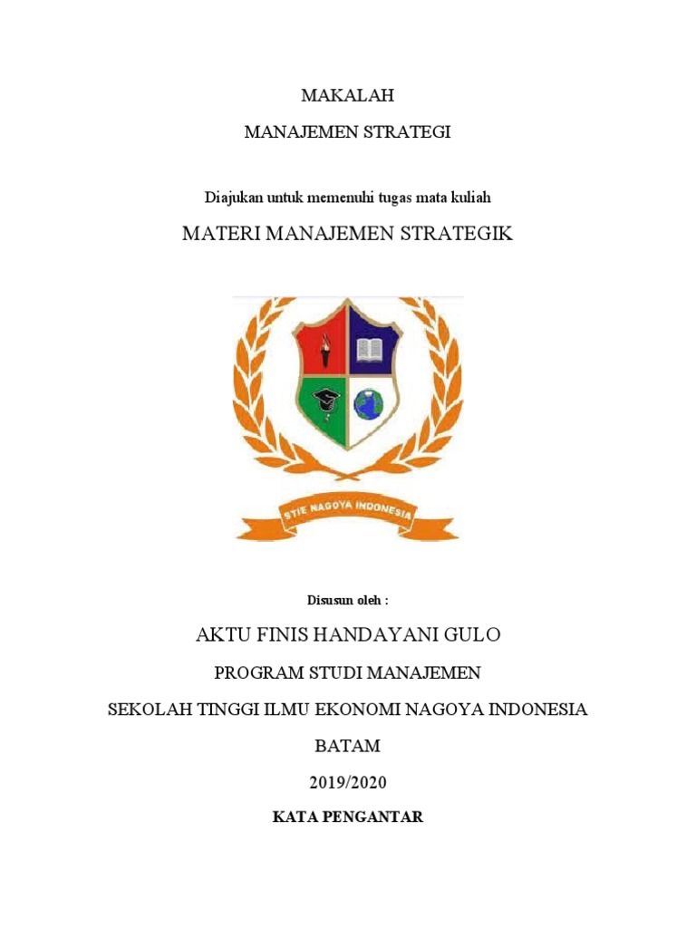 Makalah Manajemen Strategik | PDF