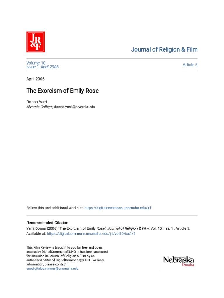 The Exorcism of Emily Rose Review | PDF | Exorcism | Demons