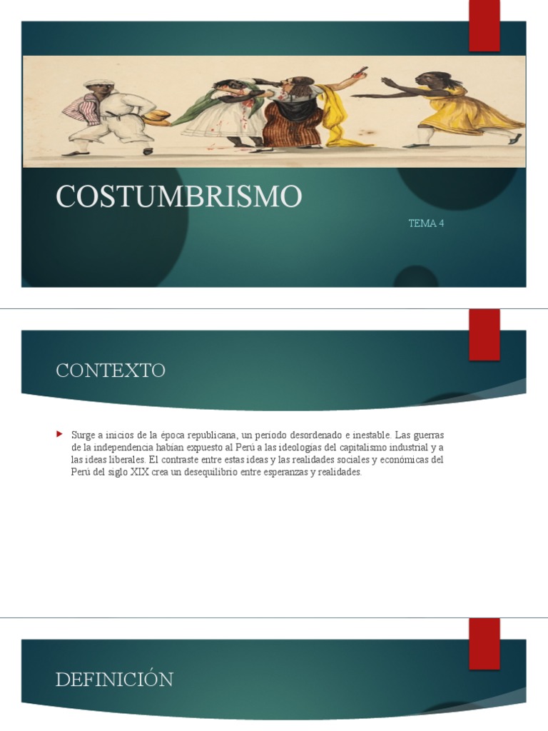 Tema4 Costumbrismo | PDF