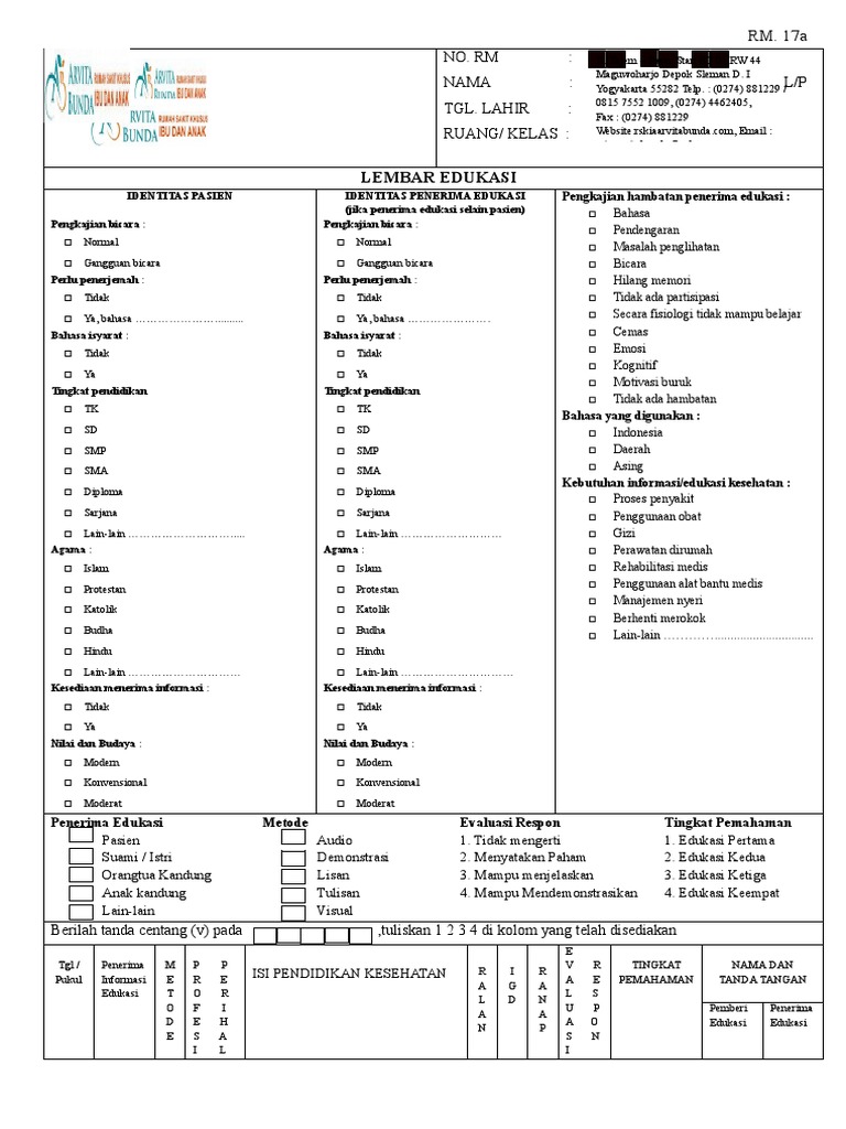 Lembar Edukasi Terintegrasi | PDF