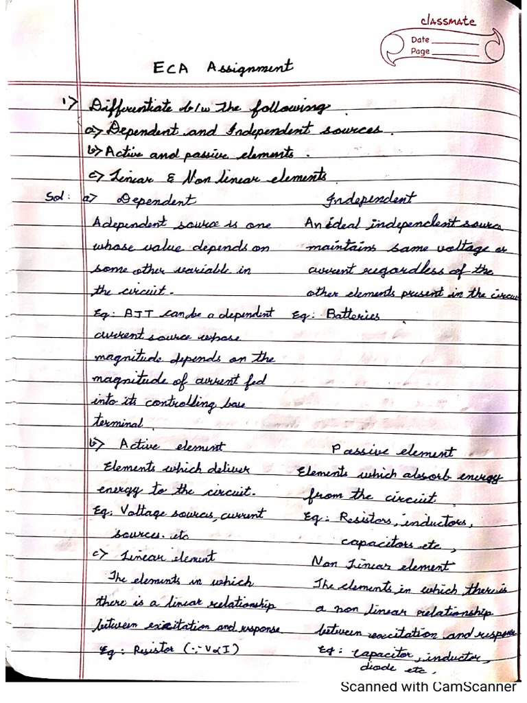 Eca Assignment 2 Darshan.j 20gaece010 | PDF