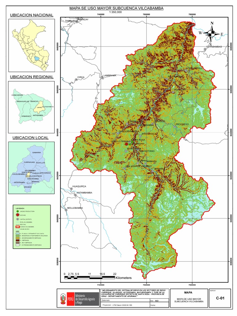 Mapa Capacidad de Uso Mayor - Santa Rosa | PDF