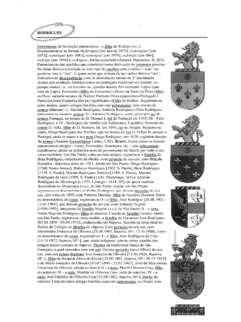 Família Rodrigues | PDF