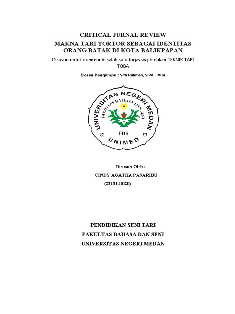 CJR Teknik Tari Toba | PDF