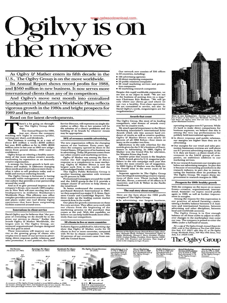 Ogilvy On The Move 1989 | PDF