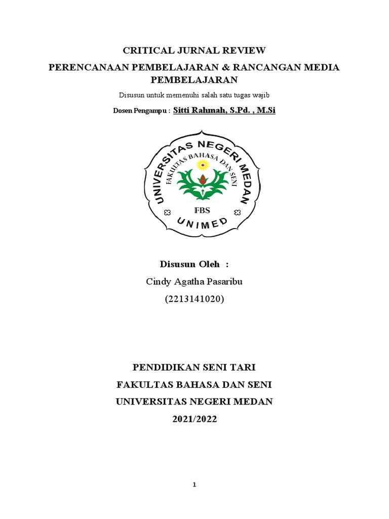 CJR Perencanaan Pembelajaran | PDF