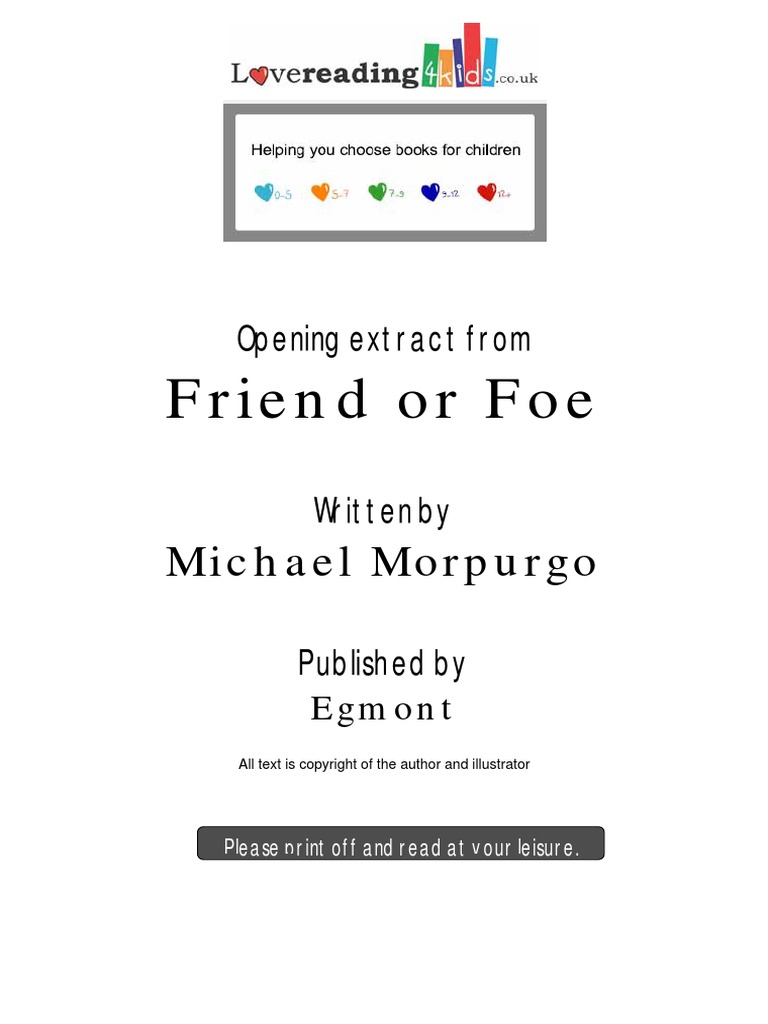Friend or Foe - Whole Book PDF | PDF