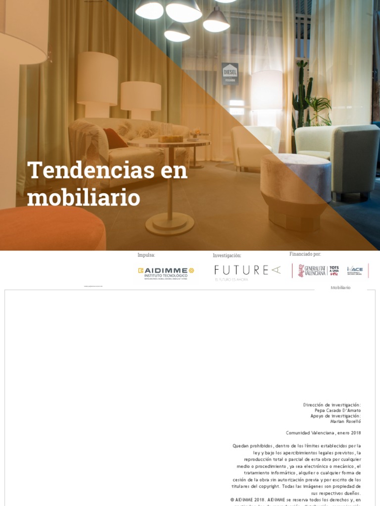 Informe Tendencias Mobiliario | PDF | Mueble | Diseño