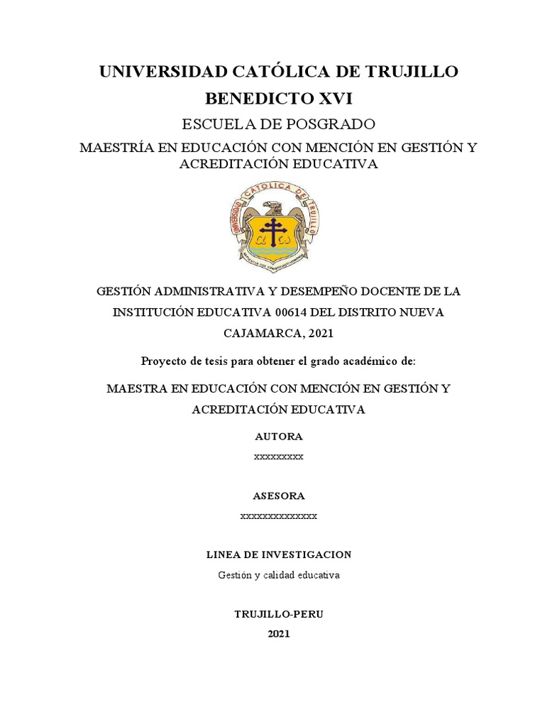 Modelo - Proyecto - Cap I | PDF | Método de enseñanza | Planificación