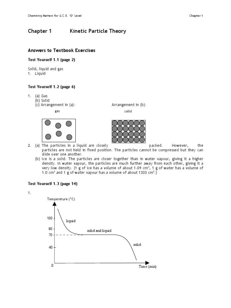 Chemistry Matters Ch01 Textbk ANS | PDF | Gases | Liquids
