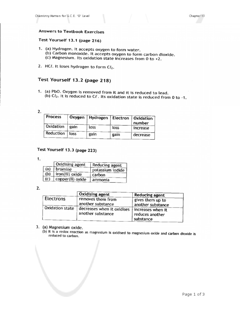 Chapter 13: Chemistry Matters | PDF