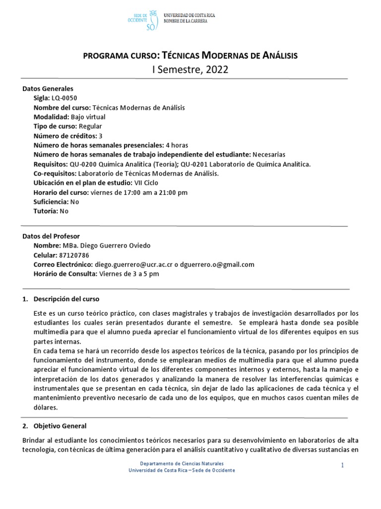 Técnicas Modernas de Análisis | PDF | Fluorescencia | Rayo X