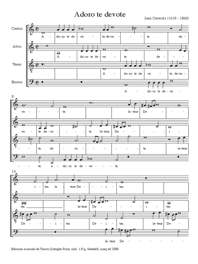 131g Adoro Te Devote | PDF