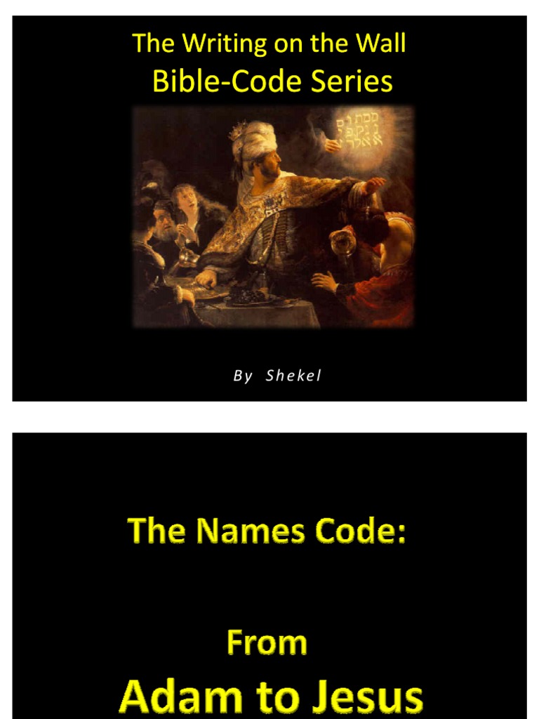 Bible Names Code Acrostic Long | PDF | Torah Books | Books Of The ...