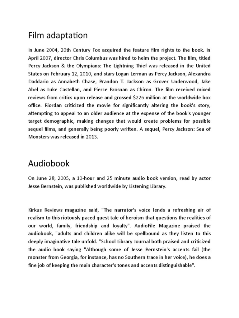 Film Adaptation | PDF | Art | General Fiction