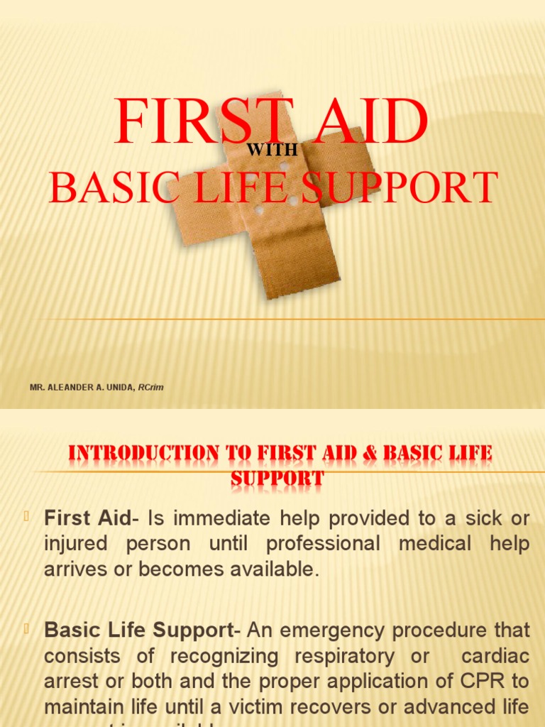 First Aid and Basic Life Support Guide | PDF | First Aid | Hiv/Aids