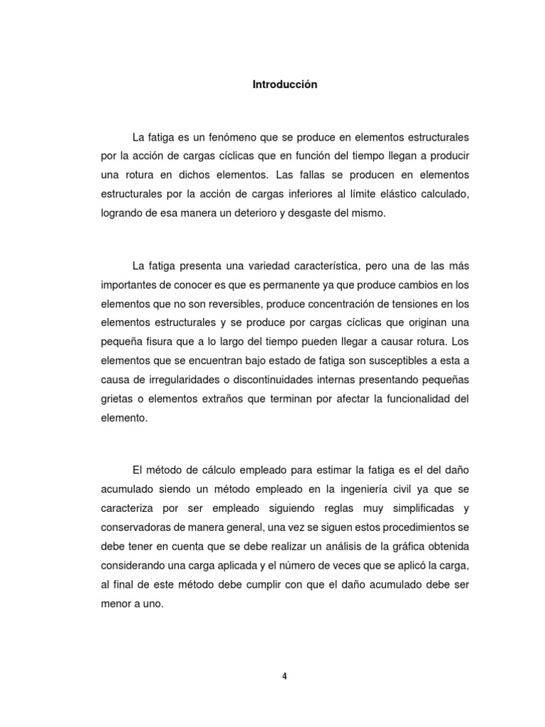 Fatiga Estructural: Causas y Cálculo | PDF | Fatiga (material ...