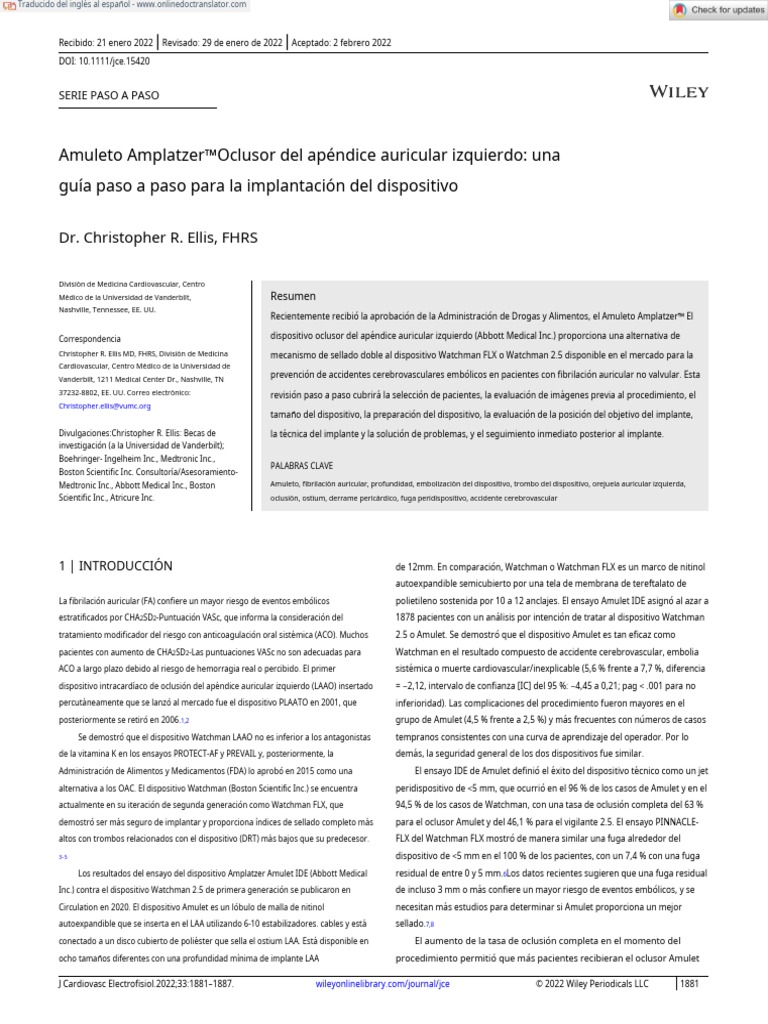 Amplatzer Amulet™left Atrial Appendage Occluder - Astep by Step Guide ...