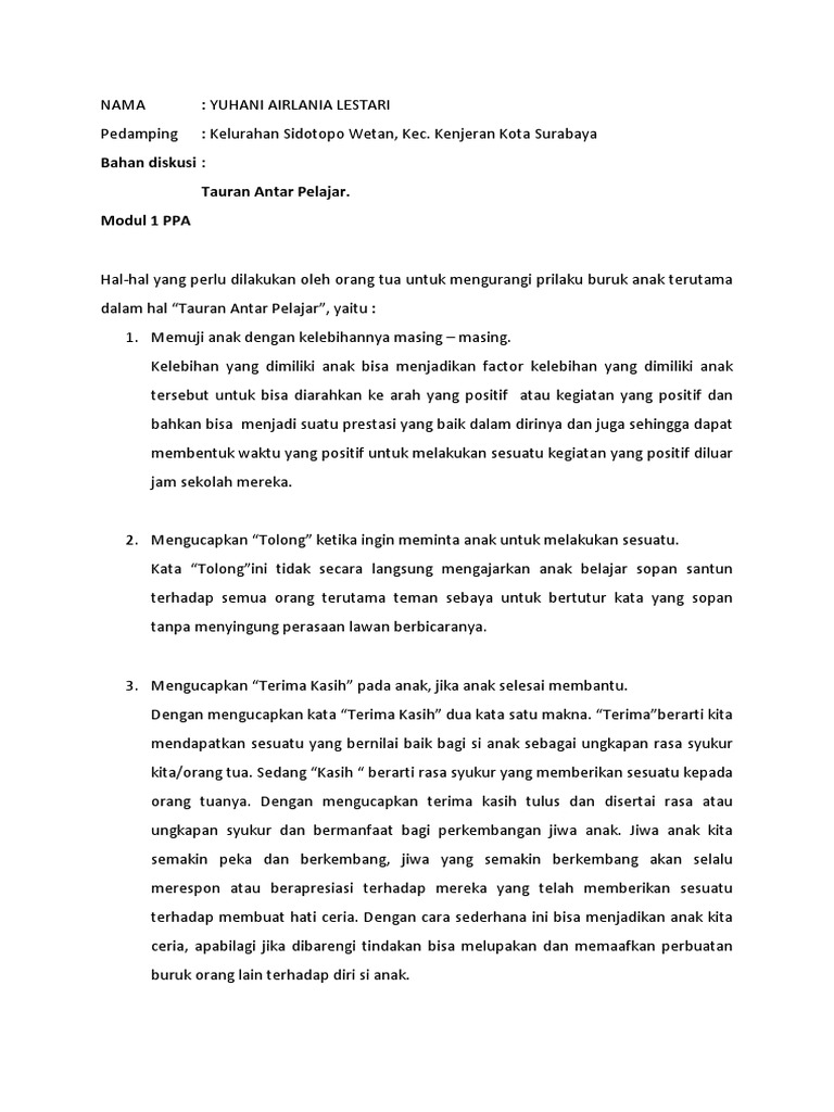 Penugasan Modul 1 Ppa | PDF
