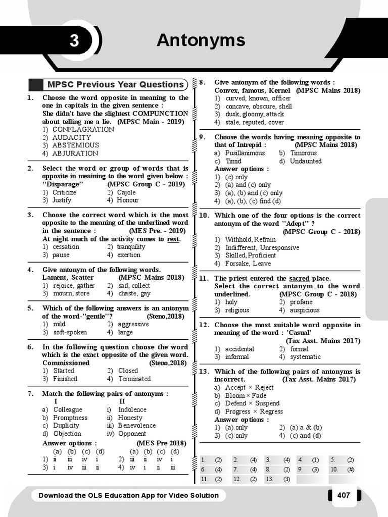 Antonym | PDF | Lexical Semantics