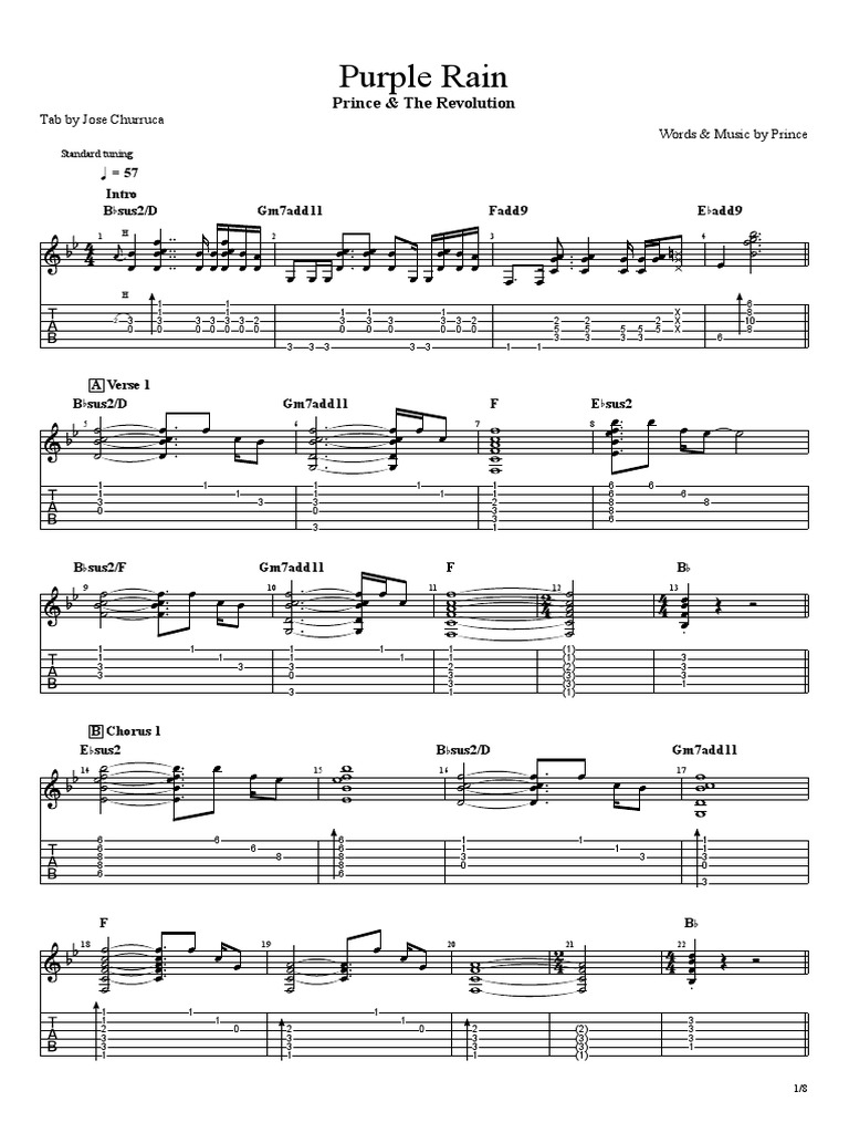 Purple Rain | PDF | Songs | Musical Forms