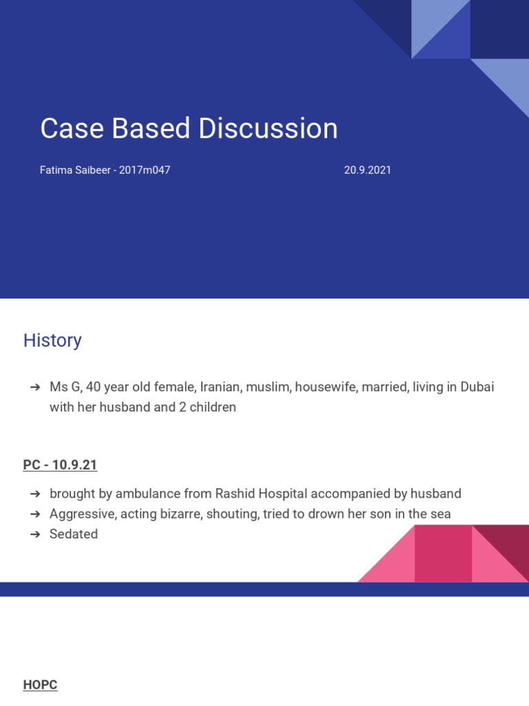 Bipolar I Disorder Case Study Analysis | PDF | Mania | Bipolar Disorder